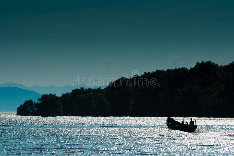 Fisherman S Boat Going Out To the Sea Stock Photo - Image of still ...
