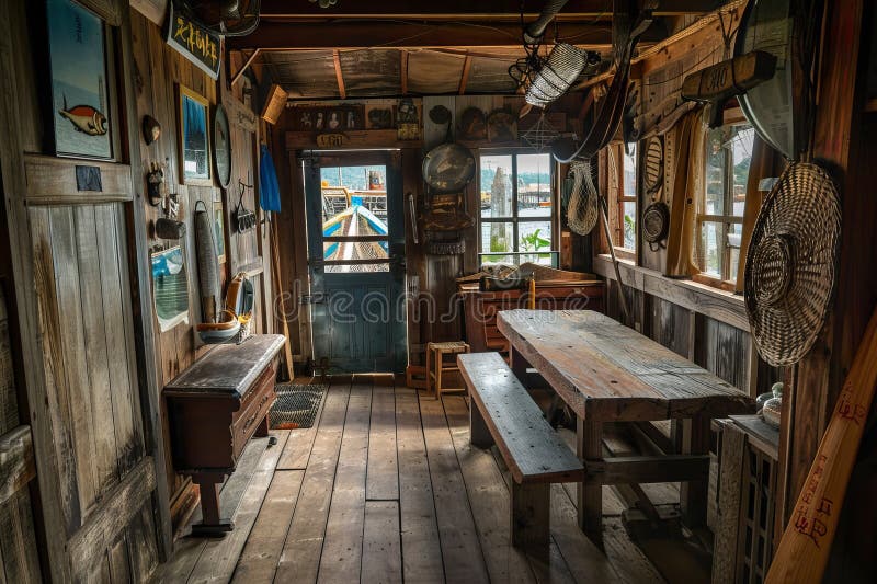 Fisherman s house inside stock photo. Image of village - 328917644