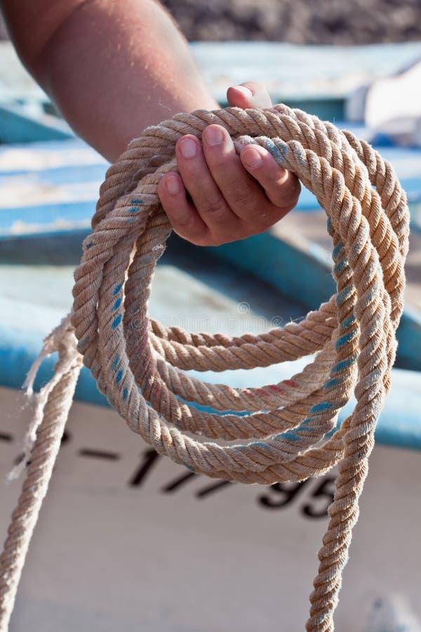 Fisherman s rope stock image. Image of rope, boat, knot - 20791413