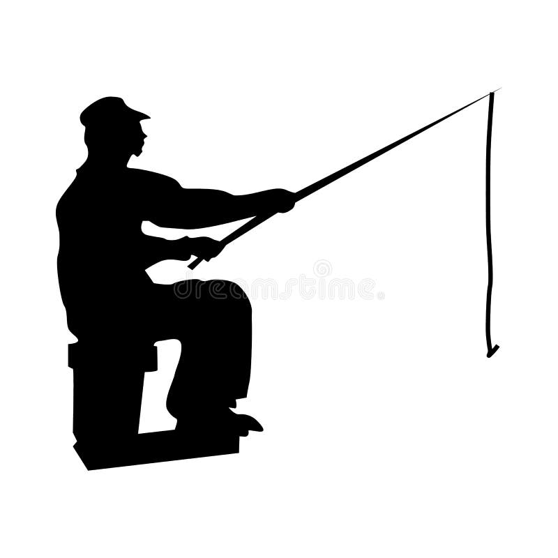 Fisherman Silhouette Stock Illustrations – 11,805 Fisherman Silhouette ...