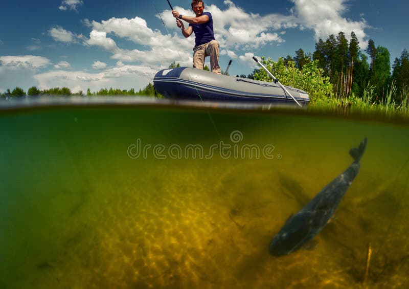 Fisherman stock image. Image of recreation, emotion, forest - 56735785