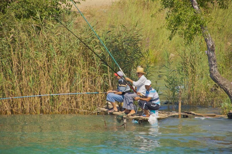 Fisherman Turkey editorial photo. Image of line, reeds - 74659281