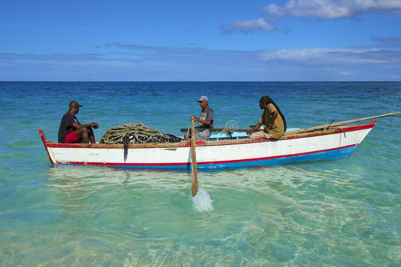 Fishermen in Grenada, Caribbean Editorial Stock Photo - Image of ...