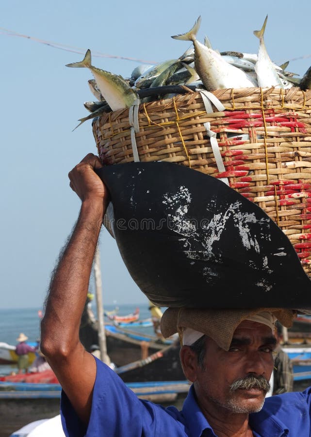 Fishermen, Marari Beach, Kerala India Editorial Photography - Image of ...