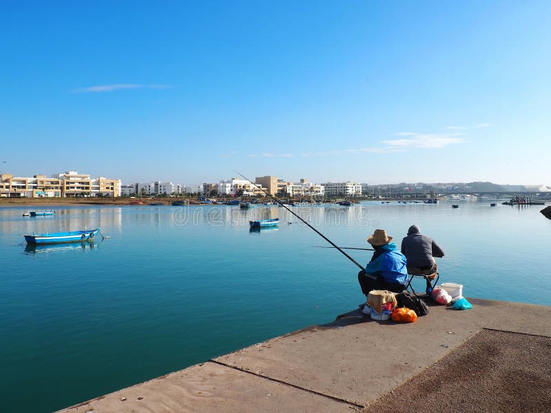 Fishermen in the Port of Rabat in Morocco Editorial Stock Image - Image ...