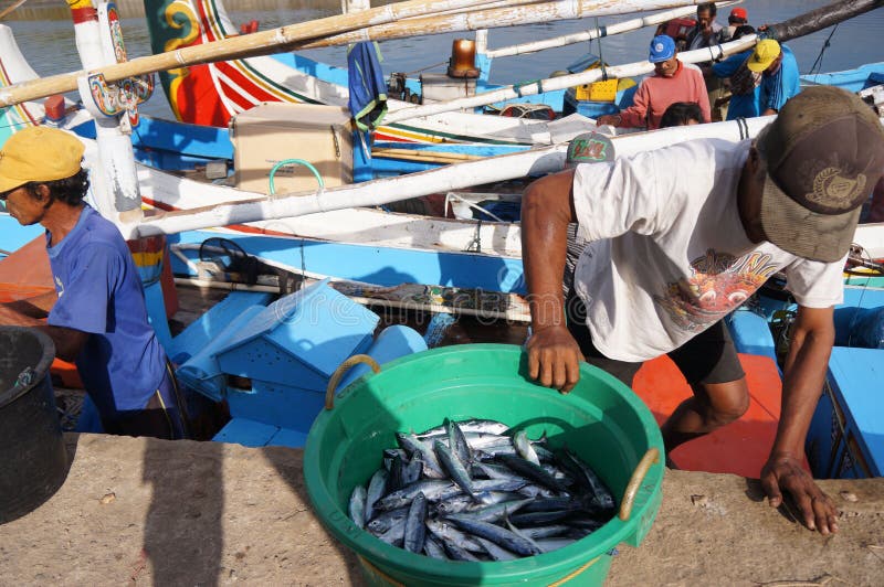 Fishermen editorial photo. Image of vendor, java, fisherman - 68263806