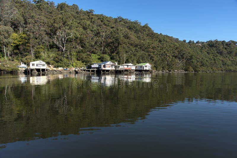 Fishermens Cottages stock photo. Image of nature, landscape - 25763900