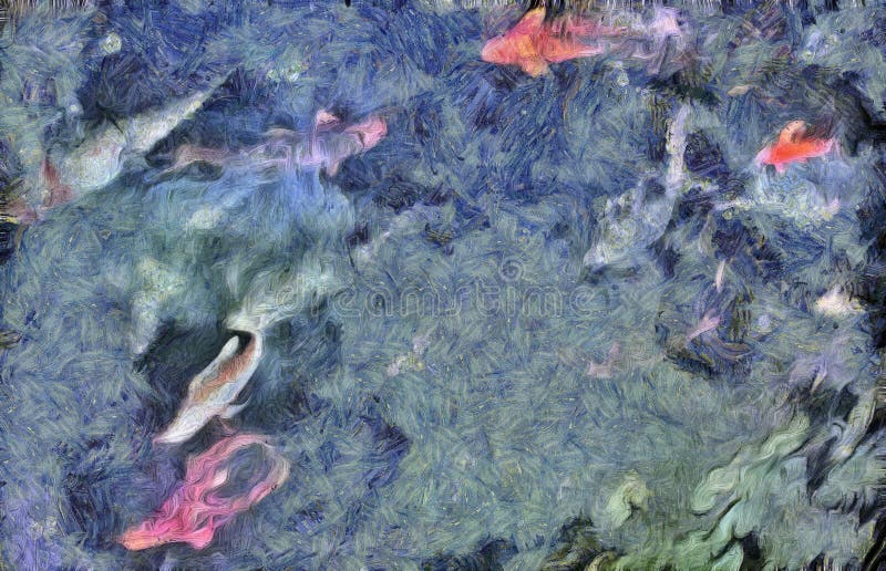 Fishes stock image. Image of colorful, artwork, oriental - 99660189