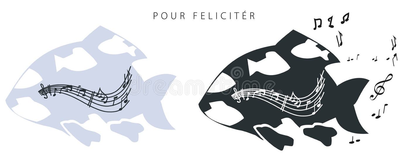 Musical Notes Fishes Stock Illustrations – 20 Musical Notes Fishes ...