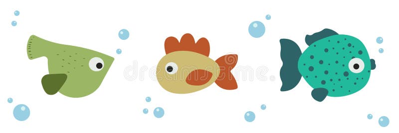 Fishes set stock vector. Illustration of water, nature - 230071359