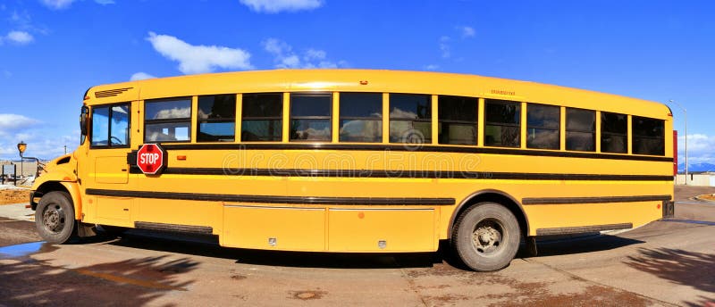 Fisheye Bus stock photo. Image of fisheye, school, fish - 90547754