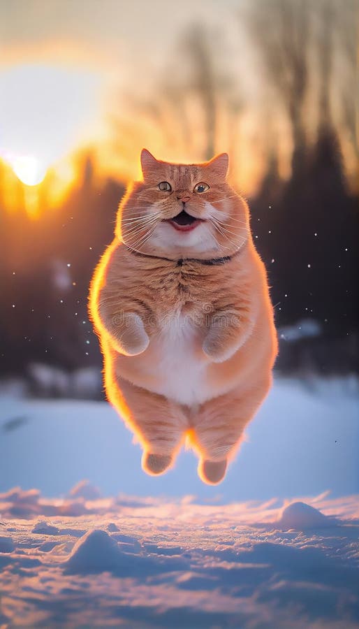 Fisheye Photography of Cute Fat Orange Cat Excited Gorgeous with Wide ... Fisheye Photography of Cute Fat Orange Cat Excited Gorgeous with Wide ...