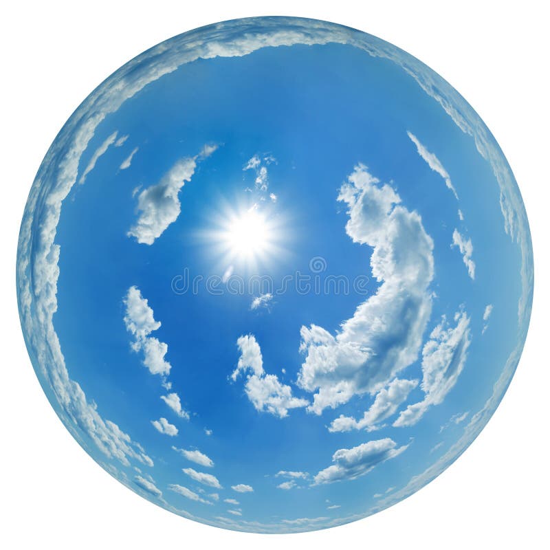 Fisheye sky stock image. Image of natural, globe, cloudy - 6542995