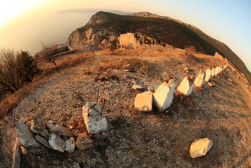 Fisheye View from the Mountains Stock Image - Image of landscape, view ...