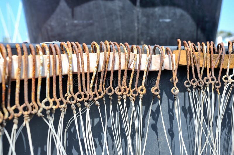 Fishhook fisherman tools stock image. Image of industry - 59287531