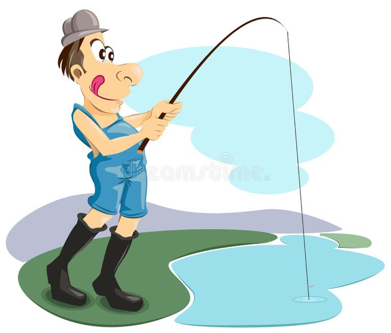 Line Fisherman Hat Fishing Hook Stock Illustrations – 782 Line ...