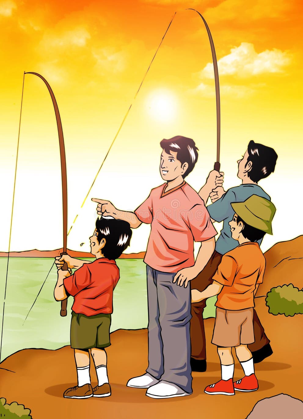 Lakeside Cartoon Stock Illustrations – 615 Lakeside Cartoon Stock ...