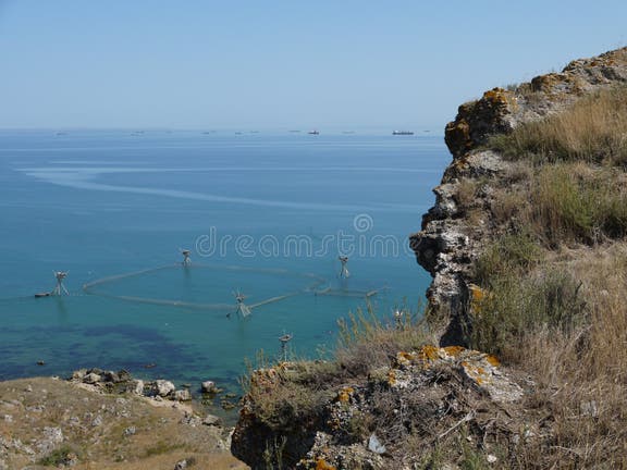 Fishing stock image. Image of rocky, seacoast, crag, fishing - 27215775