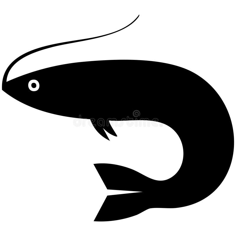 An Illustration of a Fish on a Line Stock Vector - Illustration of long ...