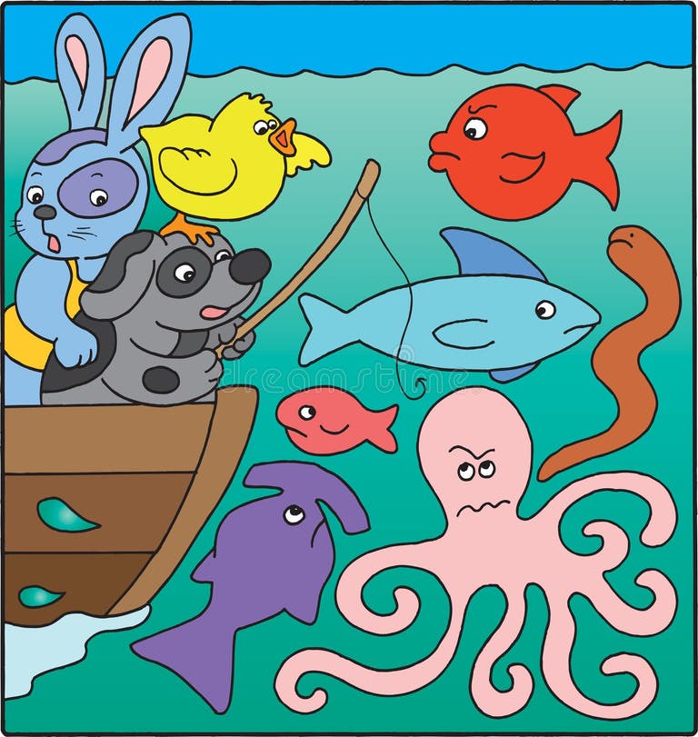 Octopus Fishing Boat Stock Illustrations – 593 Octopus Fishing Boat ...