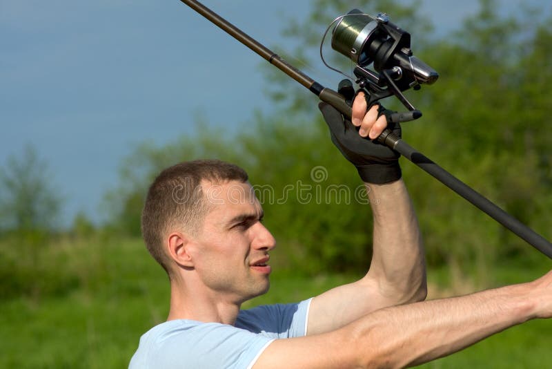 Fishing angle stock image. Image of landscape, cast, trees - 9617491