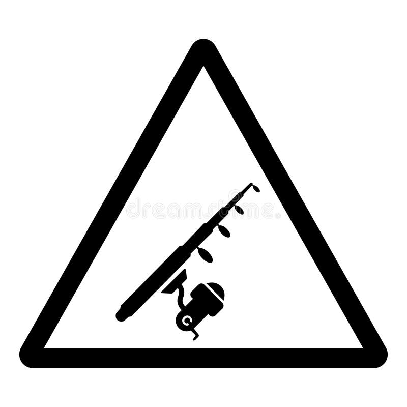 Fishing Area Symbol Sign, Vector Illustration, Isolate on White ...