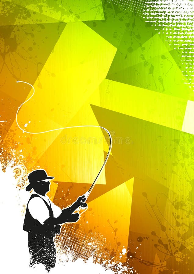 Fishing background stock illustration. Illustration of banner - 29670379
