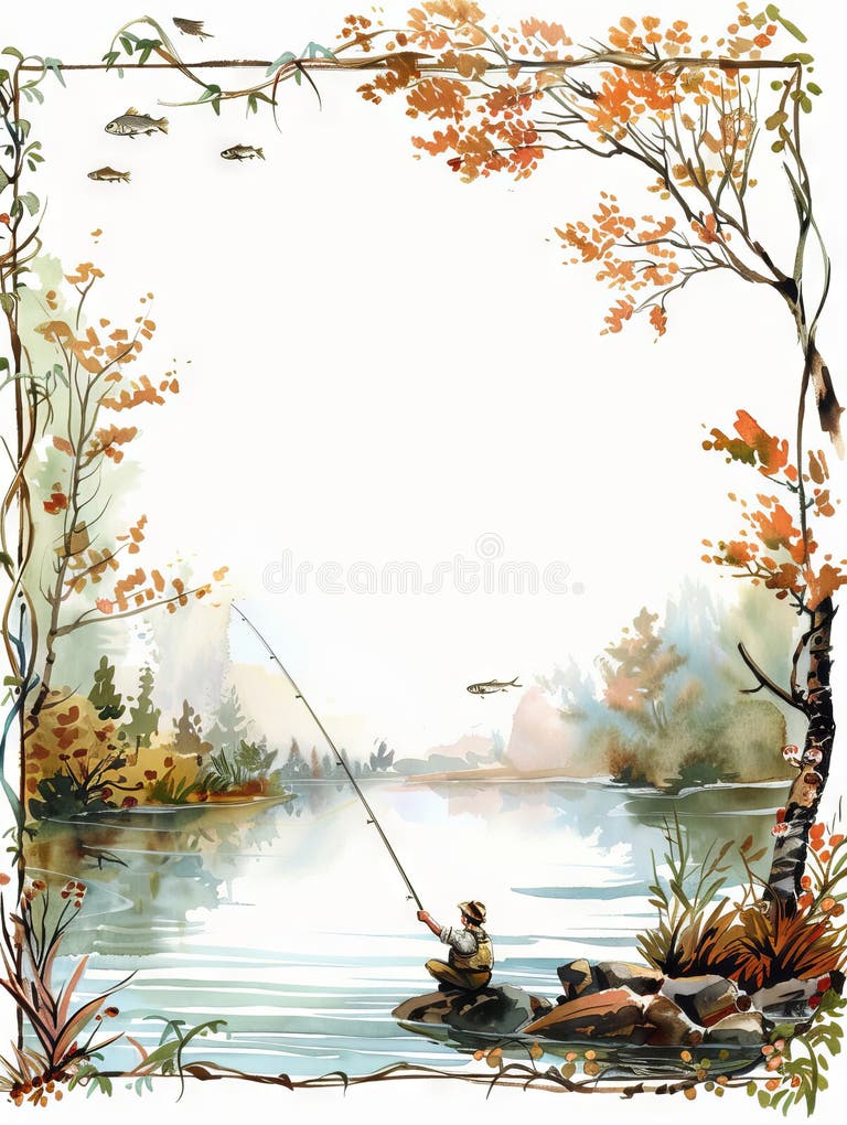 Fishing Border Stock Illustrations – 1,718 Fishing Border Stock ...