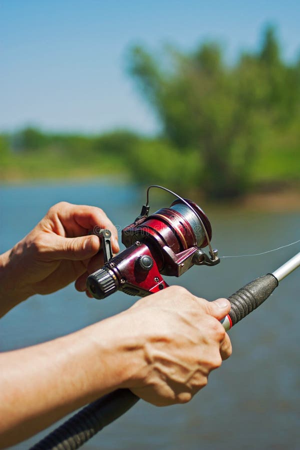 Downrigger fishing rod editorial image. Image of blue - 18434365