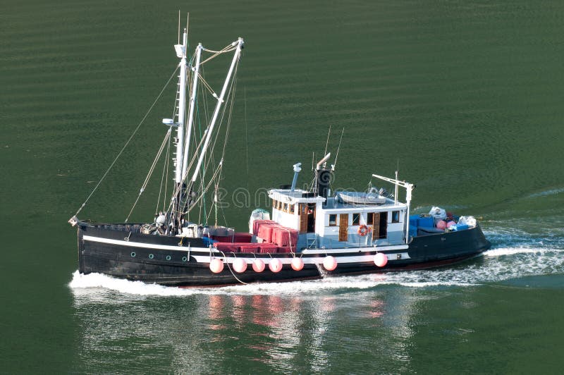 Fishing boat in Alaska stock image. Image of traller - 10348485