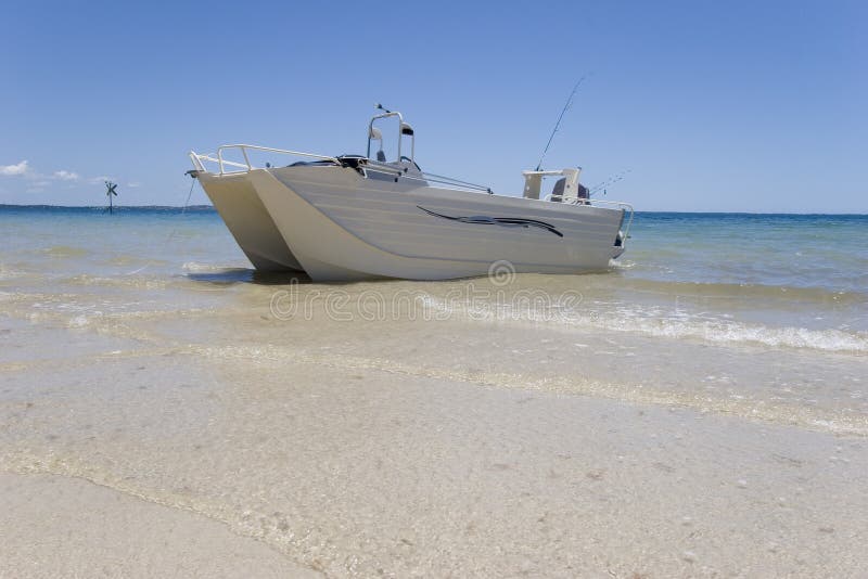 Fishing boat on beach stock image. Image of fish, oceab - 1600959