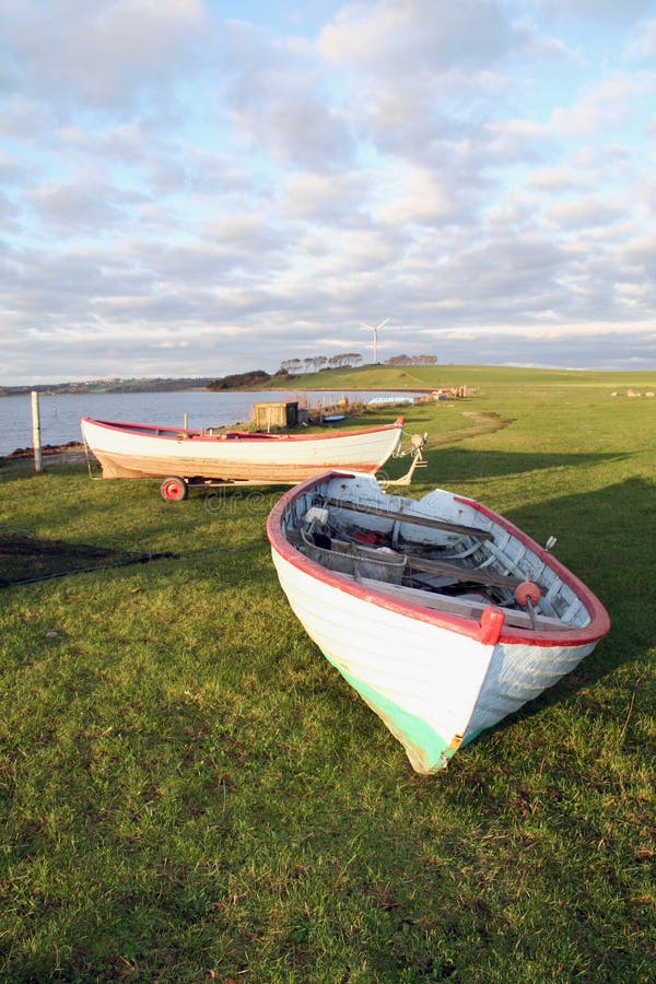 Fishing boat on coastline stock image. Image of outdoors - 1437613