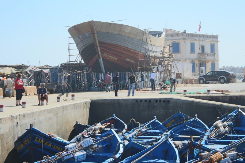 Fishing Boat Construction editorial stock image. Image of craft - 26644739