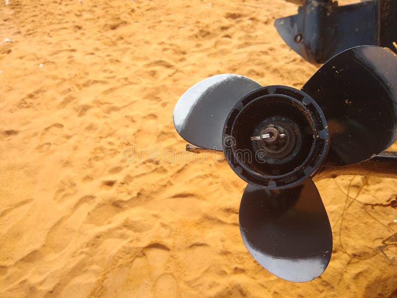 Fishing Boat Engine Propeller Close-up View Stock Photo - Image of view ...