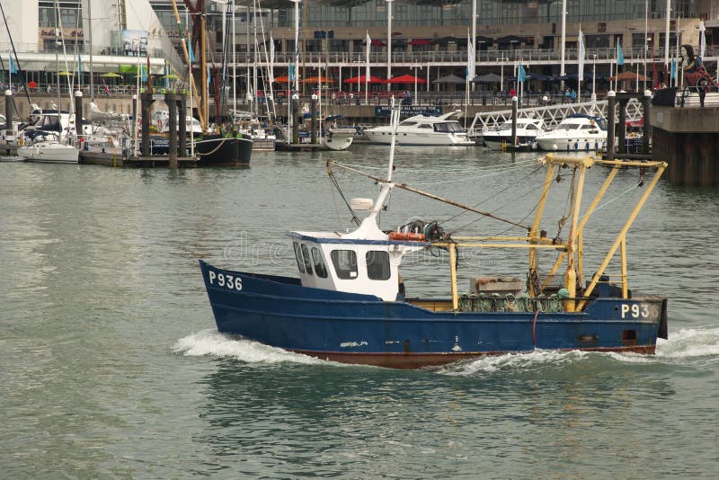 Fishing Boat Heading for the Ocean Editorial Stock Image - Image of ...