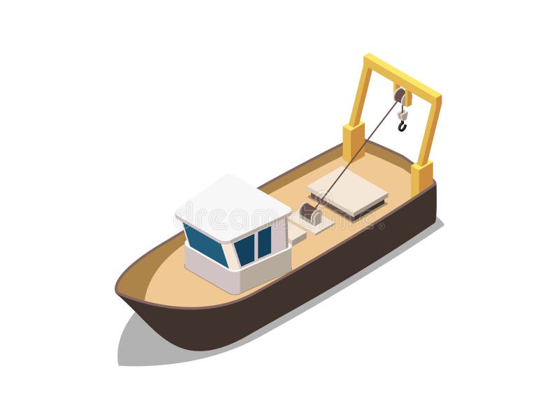 Isometric Fishing Boat Stock Illustrations – 1,596 Isometric Fishing ...