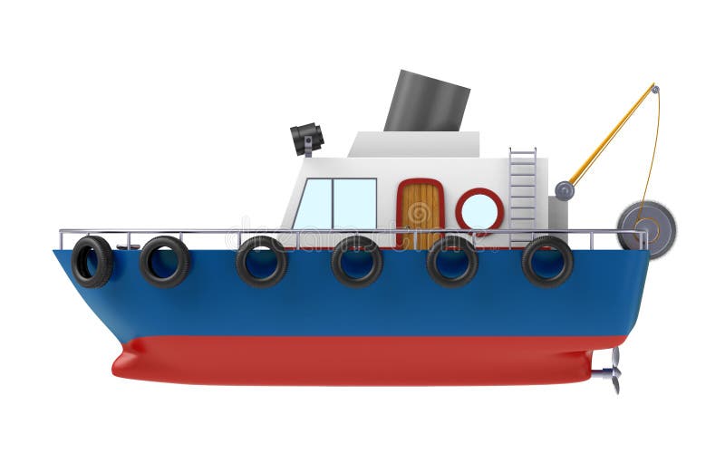 Cartoon Boat Side
