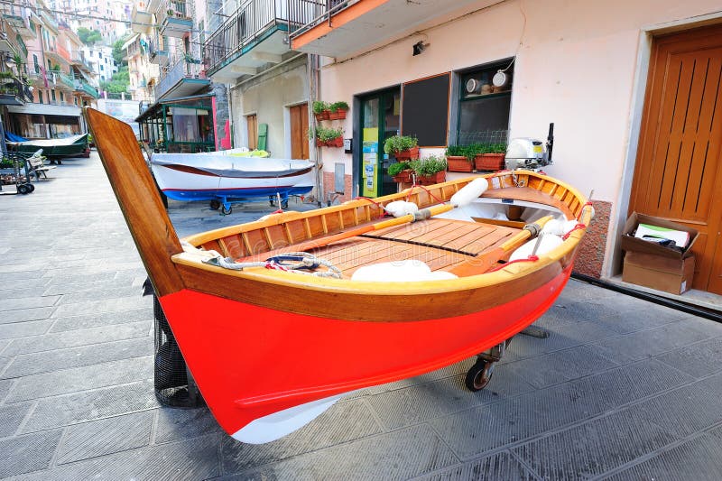 Fishing Boat in an Italian Village Stock Image - Image of beautiful ...