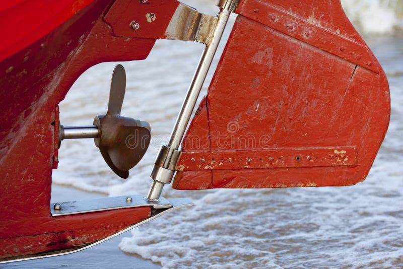 Fishing boat propeller stock photo. Image of propeller - 55616802