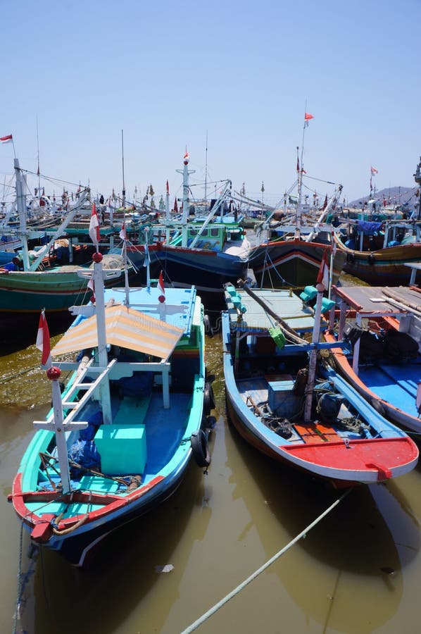 Fishing boat editorial photography. Image of java, fishermen - 45340287