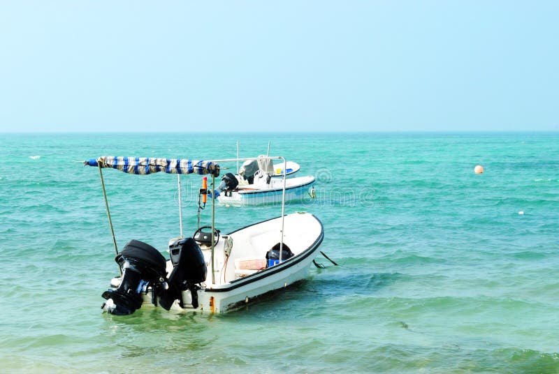 Fishing Boat at the Sea in Sunny Day Stock Photo - Image of water, nice ...