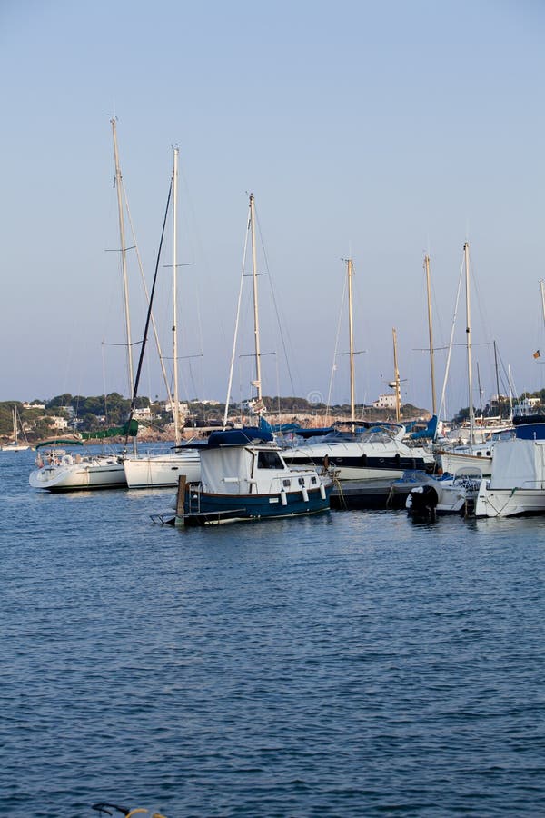 Fishing Boat in Summer Outside in Sea at Harbour Stock Image - Image of ...
