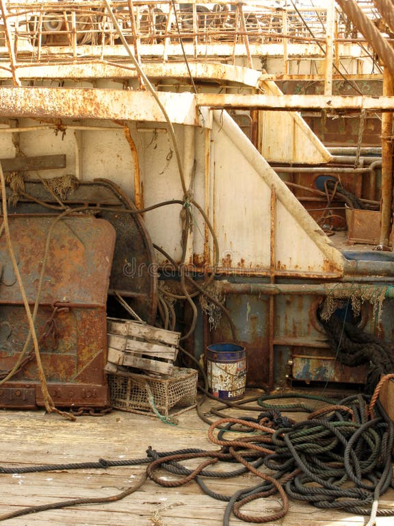 Fishing boats stock image. Image of rust, aged, docked - 1837203