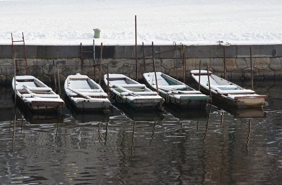 Fishing boats stock photo. Image of river, water, city - 4151086