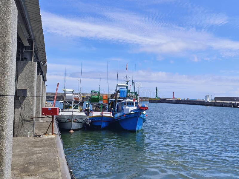 Fishing Boats in Chenggong Fishing Port Stock Image - Image of mast ...