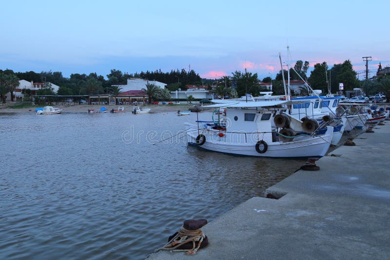 Fishing boats at the dock stock image. Image of dock - 66035179
