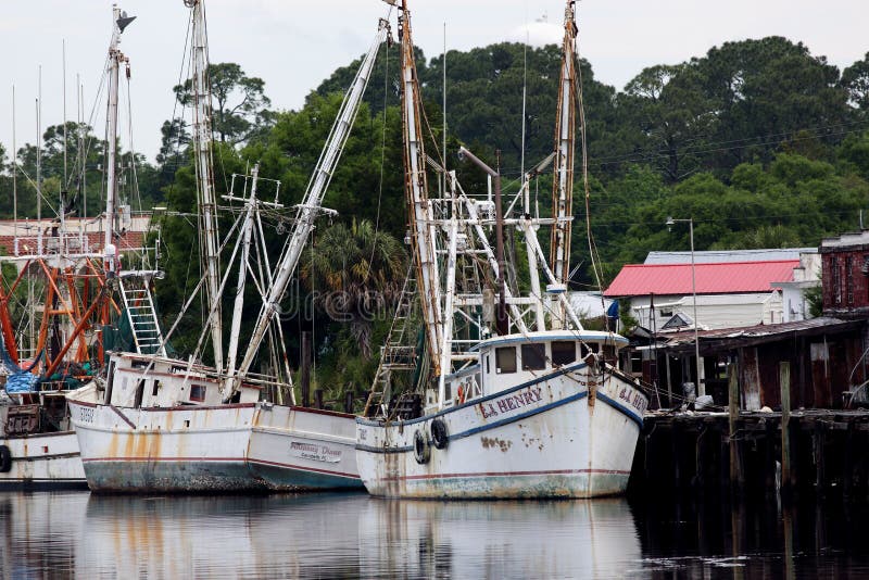 Fishing Boats Docked in a Harbor Editorial Photography - Image of water ...