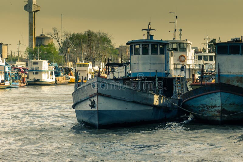 Fishing boats stock image. Image of pier, water, docks - 59990959