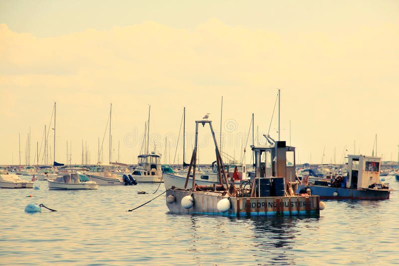 Fishing Boats in the Harbor Editorial Stock Image - Image of sunset ...
