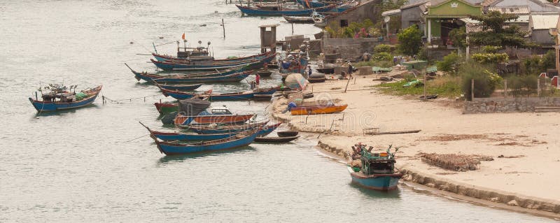 Fishing boats in a harbour stock photo. Image of adventure - 27340244